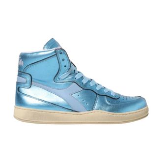 Diadora Metallic Leder Heritage Sneaker - - Shoes - Damen - Blau - 37 EU