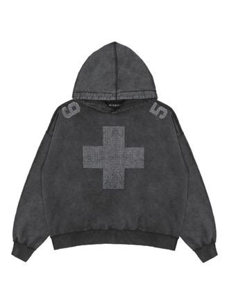 Misbhv hoodie &agrave; ornement croix - Noir