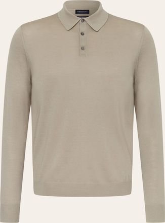 Strokesman's Strokesmans Strick-Poloshirt Aus Merinowolle gruen