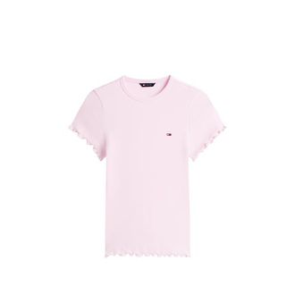 Tommy Hilfiger T-shirt droit en coton m&eacute;lang&eacute;