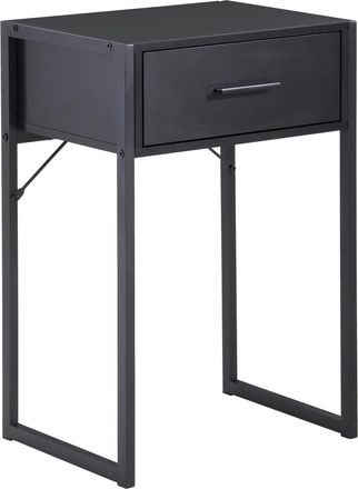 Livetastic Nachtschrank, Schwarz, Metall, 1 Schublade(n) Schubladen, 41x60x30 cm, Schlafzimmer, Nachttische
