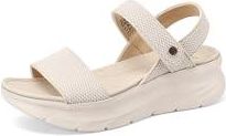 Queen Helena BZ430 Sandales de sport avec semelle orthopédique décontractées pour femme, beige, 39 EU