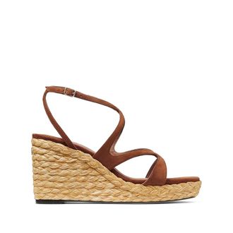 Jimmy Choo London Ayla Suede Wedge Sandals