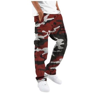 Generic Pantalon de jogging pour homme - Pantalon cargo - Pantalon de jogging baggy - Taille - Pantalon de travail - Pantalon de jogging &eacute;lastique avec cordon