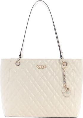 Guess sac &agrave; &eacute;paule Isemay Noel Tote Cream White &eacute;cru