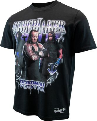 Mitchell & Ness WWE Legends T-Shirt - Undertaker Pain, Farbe: Schwarz, Gr&ouml;&szlig;e: L