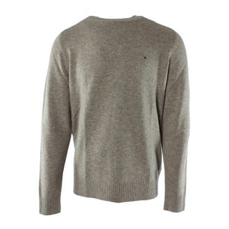Tommy Hilfiger Lambswool Rundhalspullover - - Knitwear - Herren - Grau - XL