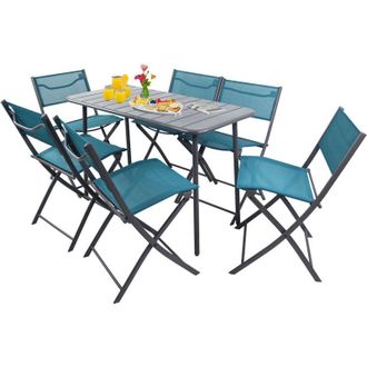 VCM 7 tlg. Bistroset Balkonset Garten Sumila