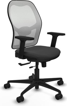 Piqueras y Crespo Home Office Jorquera Stuhl mit 2D-Armen, h&ouml;henverstellbare Lendenwirbelst&uuml;tze, ausgestattet mit Syncro/Traslack und eingespritztem Schaum. Mit Rollen 