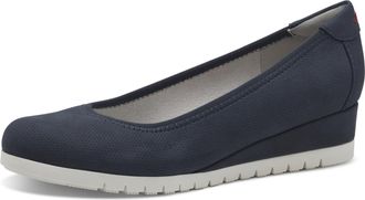 s.Oliver Damen Wedge Pumps mit Keilabsatz Elegant, Blau (Navy), 41 EU