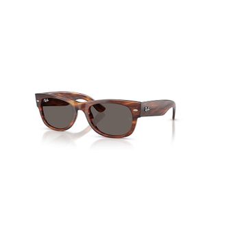 Ray-Ban Mega Wayfarer II Sonnenbrillen Havana Gestreift Fassung Grau Glas 52-21