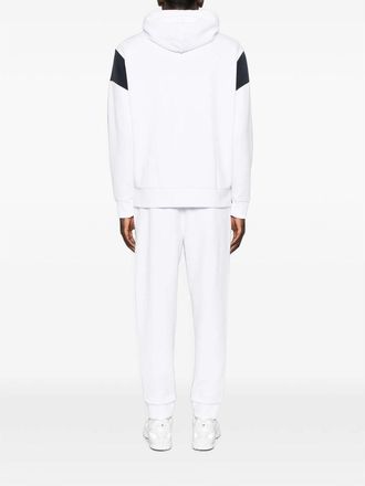 HUGO BOSS Cotton-Blend Jersey Hooded Jumpsuit - White