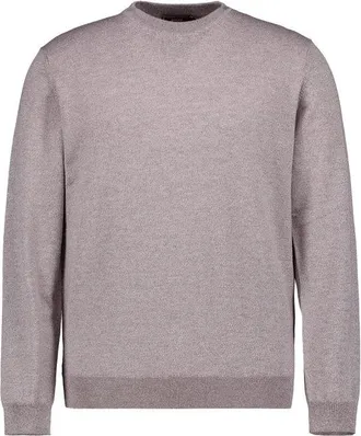 Boggi Milano Herren Pullover beige Merinowolle unifarben