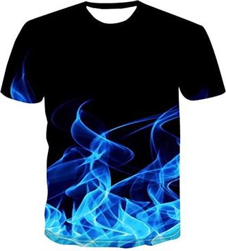 Generic T-shirt décontracté pour homme 2024 nouveau t-shirt fantaisie 3D pour homme T-shirt graphique amusant imprimé 3D col rond manches courtes dété décontr
