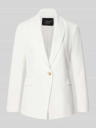 s.Oliver Black Label Shaped Fit Longblazer mit steigendem Reverskragen