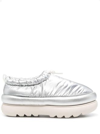 UGG mules Maxi &agrave; design m&eacute;tallis&eacute; - Argent