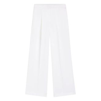 HUGO BOSS Femme, Pantalons, Blanc, Taille: 44 FR Wide Pantalons