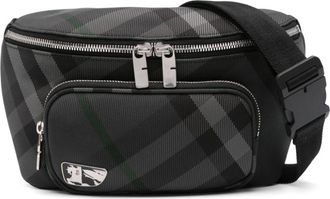 Burberry Grid Gürteltasche - Schwarz
