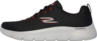 Skechers Homme Go Walk Flex Vespid Basket, Black and Red Textile, 42.5 EU