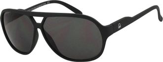 Benetton Klassische Schwarze Junior-Sonnenbrille - - Accessories - unisex - Schwarzk - 55 MM