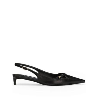 Dolce & Gabbana Femme, Chaussures, Noir, Taille: 36 EU Mocassin DNA Noir avec Logo Dor&eacute;