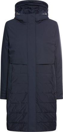 Camel Active Damen teXXXactive Funktionsparka mit Verstellbarer Kapuze Dunkelblau, womenswear-38