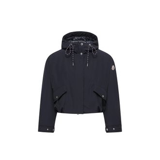 Moncler Moncler Eucalyptus Hooded Short Down Jacket, Women, Blue, Size: 00