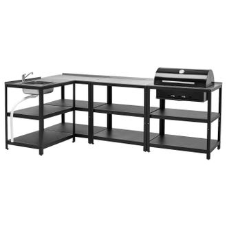 IKEA GRILLSK&Auml;R K&uuml;che, Sp&uuml;leneinheit+Kohlegrill/au