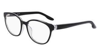 Nike Nike 7164 010 Black/Crystal Clear Eyewear Woman Acetato, Cat Eye, 52
