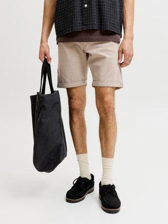 Jack & Jones Bermudas JACK & JONES JJIRICK JJFOX SHORTS AKM 340, Herren, Gr. S, N-Gr, crockery, Web, Obermaterial: 76% Baumwolle, 22% Polyester, 2% Elasthan, unifa