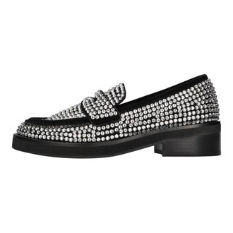 Bibi Lou Loafer aus Stoff und mit Strasssteinen - - Shoes - Damen - Schwarzk - 40 EU