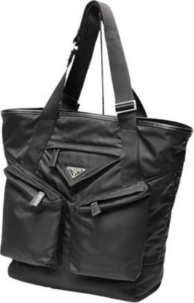 Prada unisex, Pre-owned, Noir, Taille: ONE Size Sac fourre-tout en nylon Pre-owned