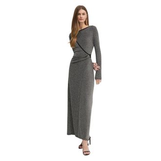 Diane Von F&uuml;rstenberg Maxikleid mit Wickeloptik - - Dresses - Damen - Grau - XS