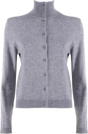 Nenette Cardigan &agrave; col roul&eacute; - Femme - Pulls - Gris - Taille: 42 FR