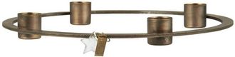 Ib Laursen Kerzenhalter Advent Rund Gold für 4 Kerzen 22 cm