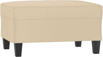 vidaXL Repose-pied Cr&egrave;me 70x55x41 cm Tissu microfibre Vidaxl