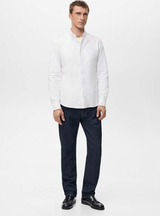 Mango Chemise 100 % coton Oxford blanc - Homme - XXL - MANGO MAN
