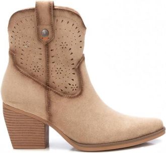 Refresh Bottes de cowboy Femme Beige - Chaussures confortables et polyvalentes - Mode décontractée - Modèle 17251802 (Taille41)