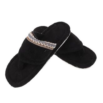 Minkissy Pantoufles Maison pour Femme Semelle Épaisse Isolante Sandales Intérieur Chaudes et Légères Confort Quotidien Noir