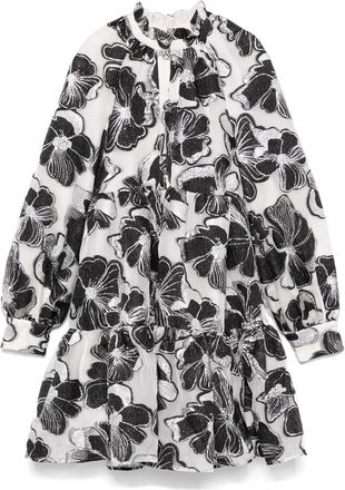 Stine Goya Anemone-jacquard Tier Mini Dress