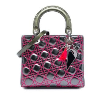 Dior Pre-owned Medium Lady Handbag - - Pre-owned - Damen - Grau - ONE SIZE
