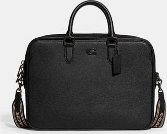 Coach Gotham Aktentasche Mit Signature-Canvas Im Inneren f&uuml;r M&auml;nner in Schwarz