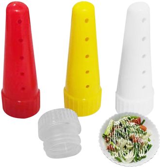 Generic Vinaigrette-Ausgießer - Vinaigrette-Ausgießer | Mini-Quetschflasche mit Mehrlochauslauf, Mini-Dressingflaschen, kompakte Dressingflasche für präzises 