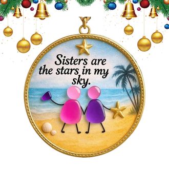 Generic Strand Thema Weihnachtsbaum - 2D Acryl Ornamente, h&auml;ngende Weihnachtsdekorationen f&uuml;r Familienhaus, Innenhof, Winterparty im Freien, Wohnzimmer, Alber