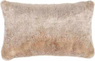 Pad concept pad - Kissenh&uuml;lle, Kissenbezug, Kissen - Kunstpelz - Fellimitat - Schaumwein - Polyester - Natural, Beige - 30 x 50 cm - ohne F&uuml;llung