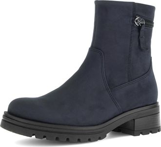 Gabor Damen Schn&uuml;rstiefeletten, Frauen Stiefeletten,Stiefel,Bootee,Booties,halbstiefel,Kurzstiefel,Nightblue (Micro),37 EU / 4 UK