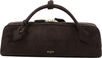 Alaia Le Teckel Clutch In Suede