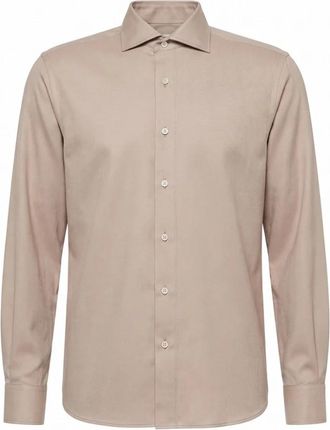 PESERICO Flanellhemd - - Shirts - Herren - Braun - M