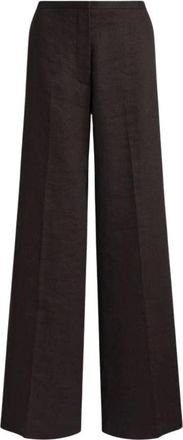 Alberta Ferretti Femme, Pantalons, Brun, Taille: 38 FR Pantalon &agrave; jambes larges