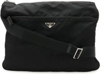 Prada unisex, Pre-owned, Noir, Taille: ONE Size Sac bandouli&egrave;re en nylon Pre-owned